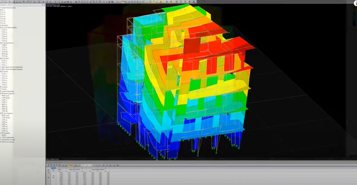 FEM Dynamic Analysis of a 6-storey CLT timber building | Videos | ergodomus